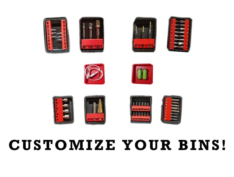 Packout Lid Organizer: Drill & Driver Bit Storage for Milwaukee Packout ...