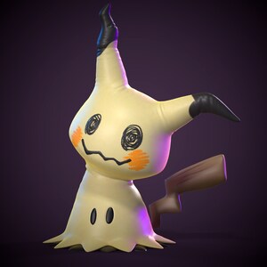 MIMIKYU Pikachu Figurine Model Multiple Sizes Fully Colored or ...
