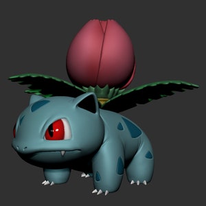 IVYSAUR Figurine Model Multiple Sizes Fully Colored or Uncolored - Etsy