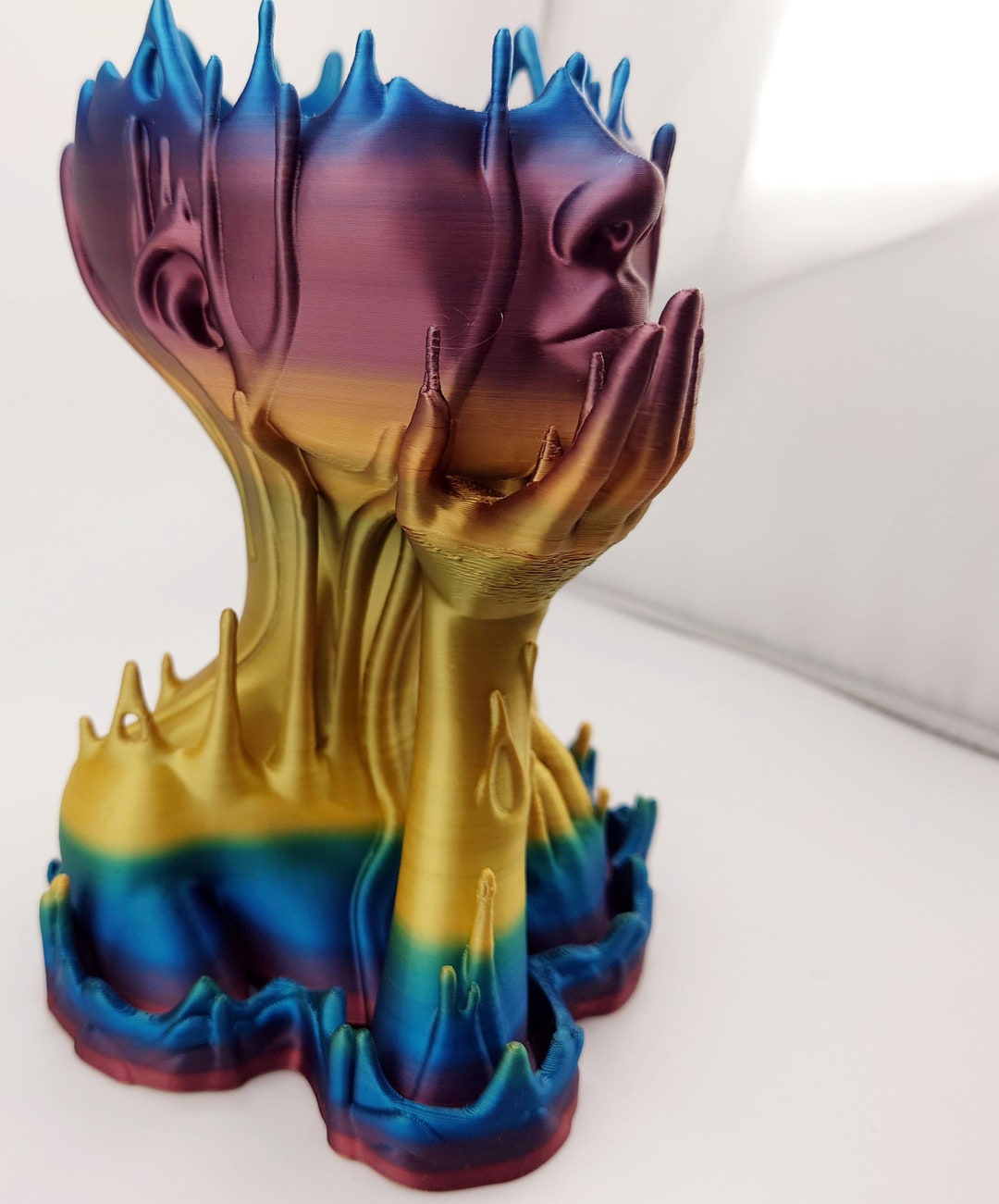 Melted Goddess Woman Face Pot Planter Multiple Sizes and Colors - Etsy