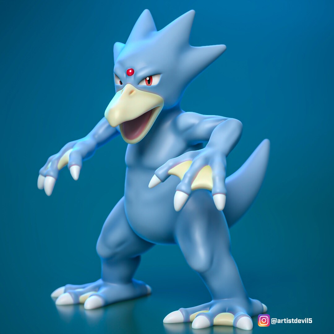 GOLDUCK Figurine Model Multiple Sizes Fully Colored or Uncolored - Etsy