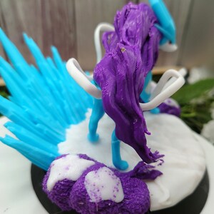 Suicune Model Fully Colored Figure Gift Anime Figurine Legendary - Etsy