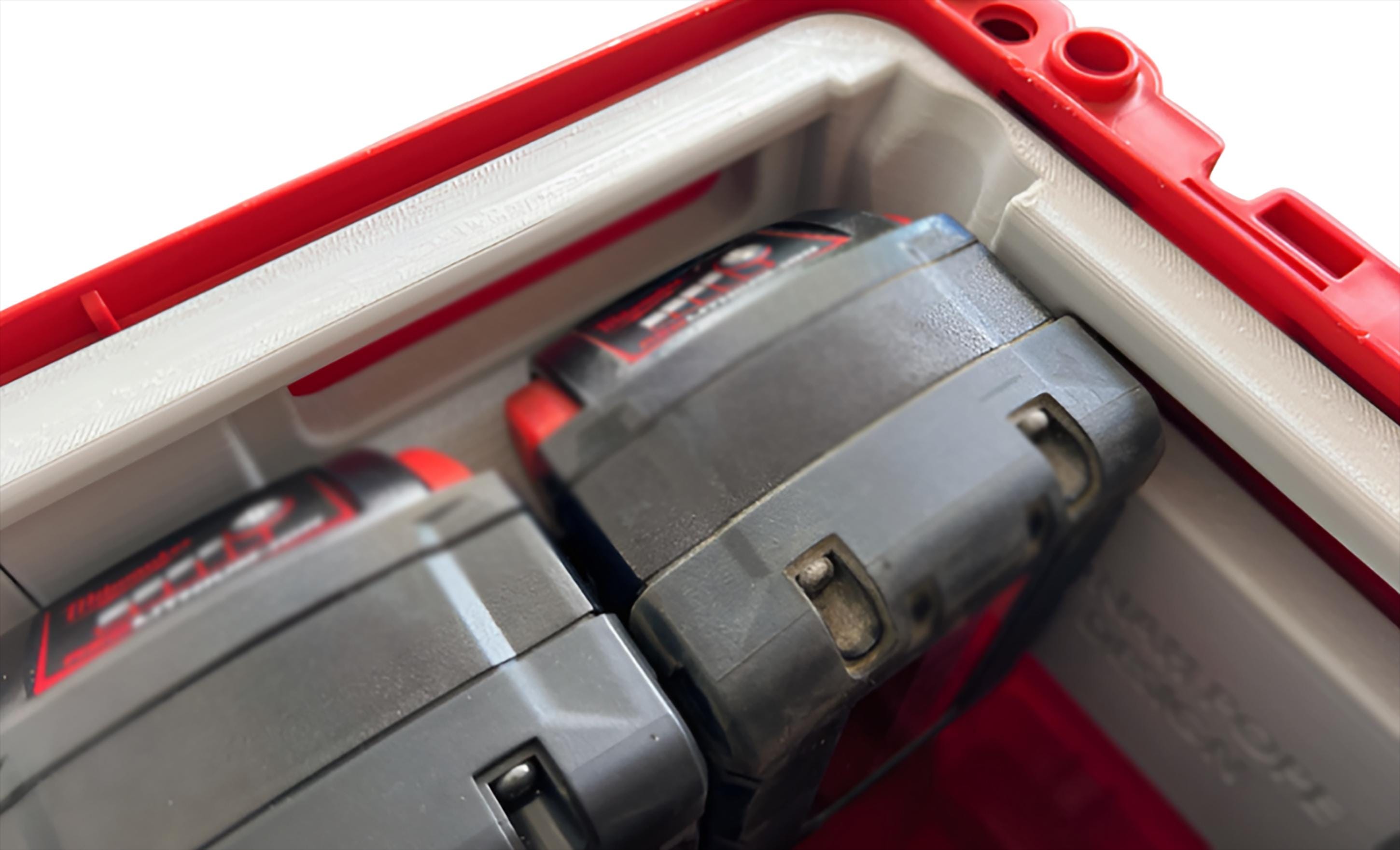 Milwaukee M18 Battery Rack: Packout Compact Tool Box, Holds 4 Batteries ...