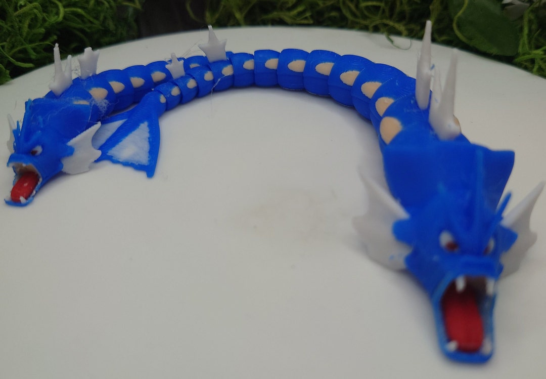 Articulated Gyarados Fully Colored and Flexible Fidget Toy Figurine ...