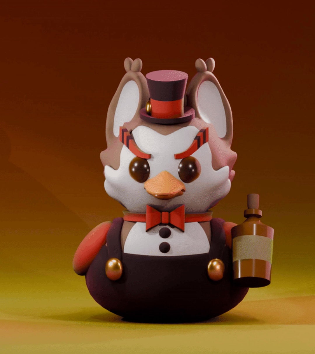 Hazbin Hotel Husk Duck Figurine Model| Multiple Sizes | Fully Colored ...