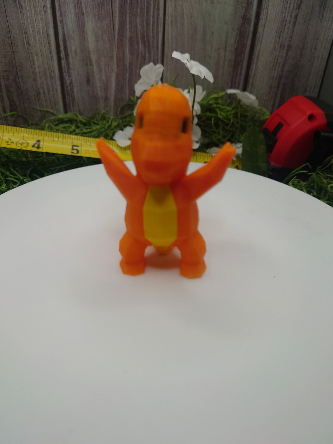 Charmander Low Poly Style Figurine Full Color Multiple Sizes Custom ...