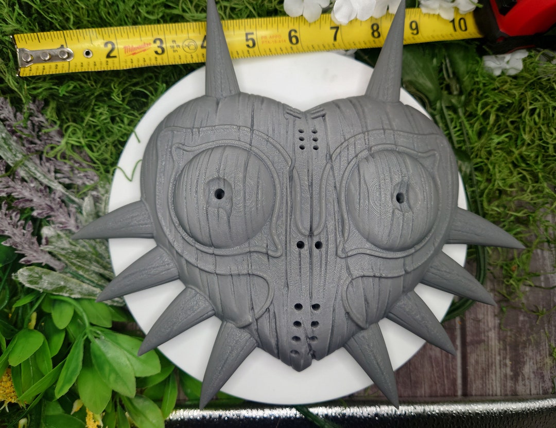 Majoras Mask 3D Printed | Unpainted | Realistic | Wood Grain Texture ...
