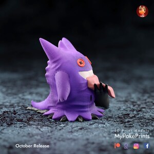 Gengar Mimikyu Model Figurine Multiple Sizes Fully Colored or Uncolored ...
