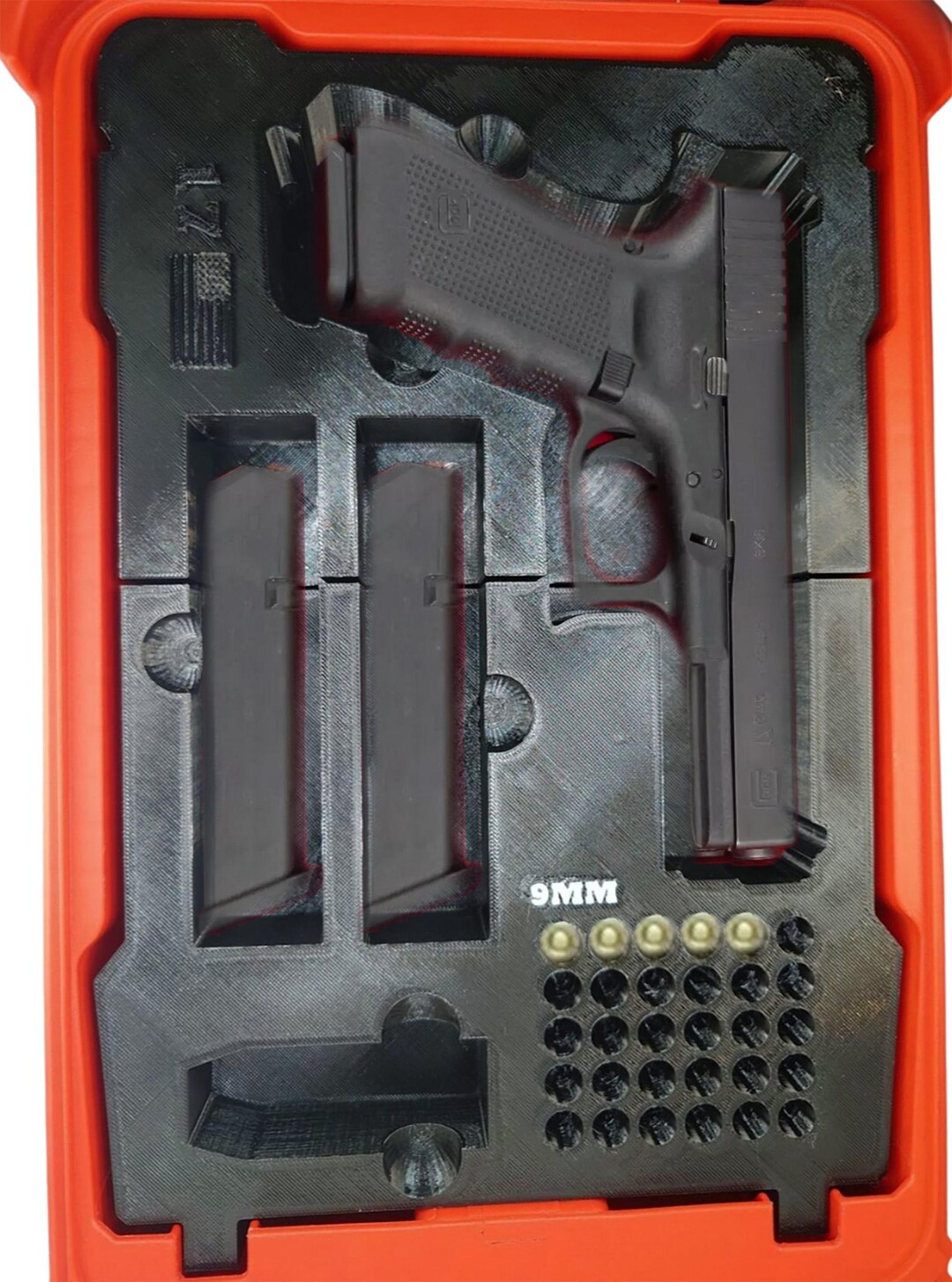 Milwaukee Packout Insert Case for Glock 17 , 9mm Rounds, Magazine Clip ...