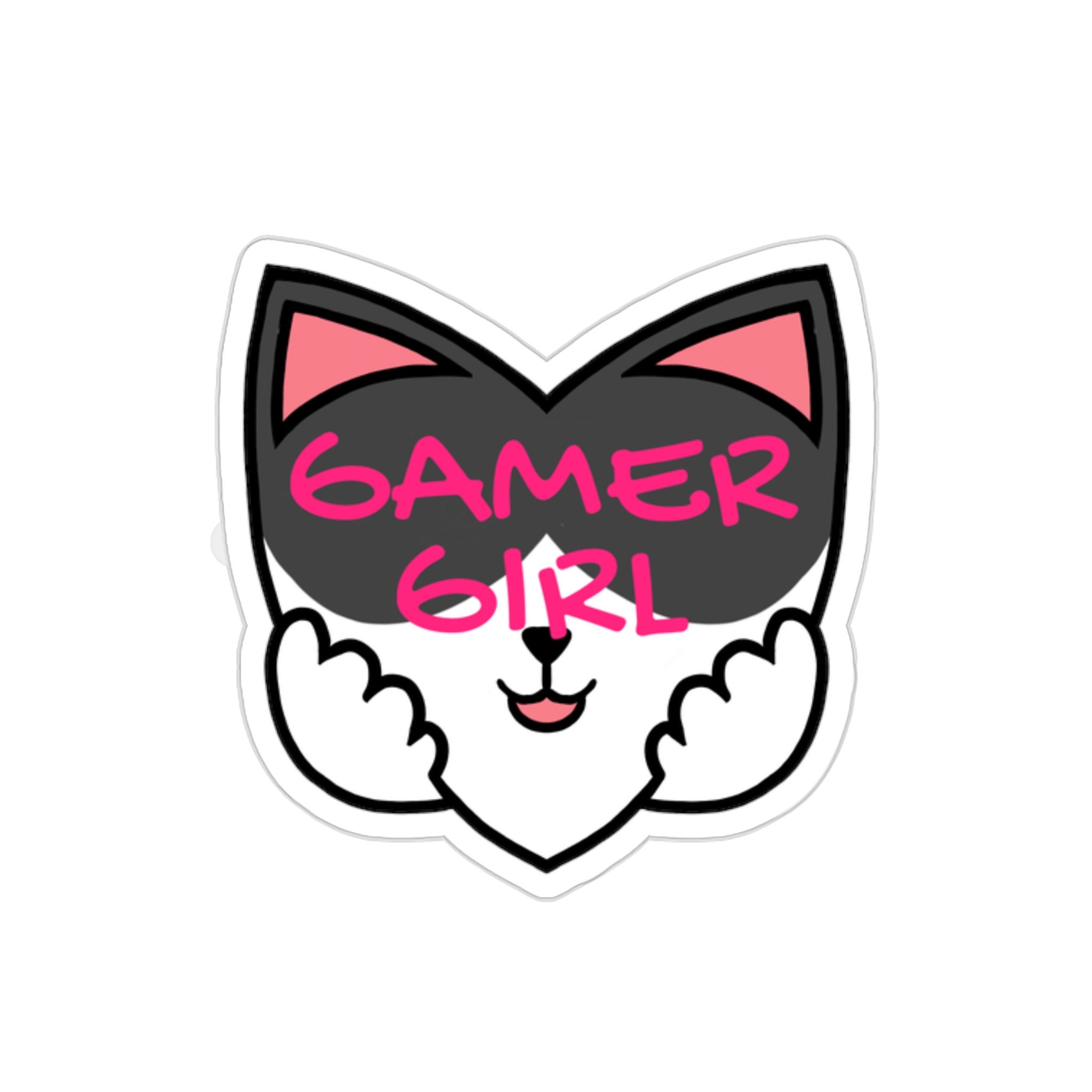 Stickers Gamer Girl Sticker Heart Cat Sticker Gamer Cat Fun - Etsy