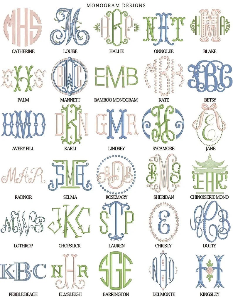 Personalization Monogram 400 Thread Count Cotton Sateen Hotel Stitch 3 ...