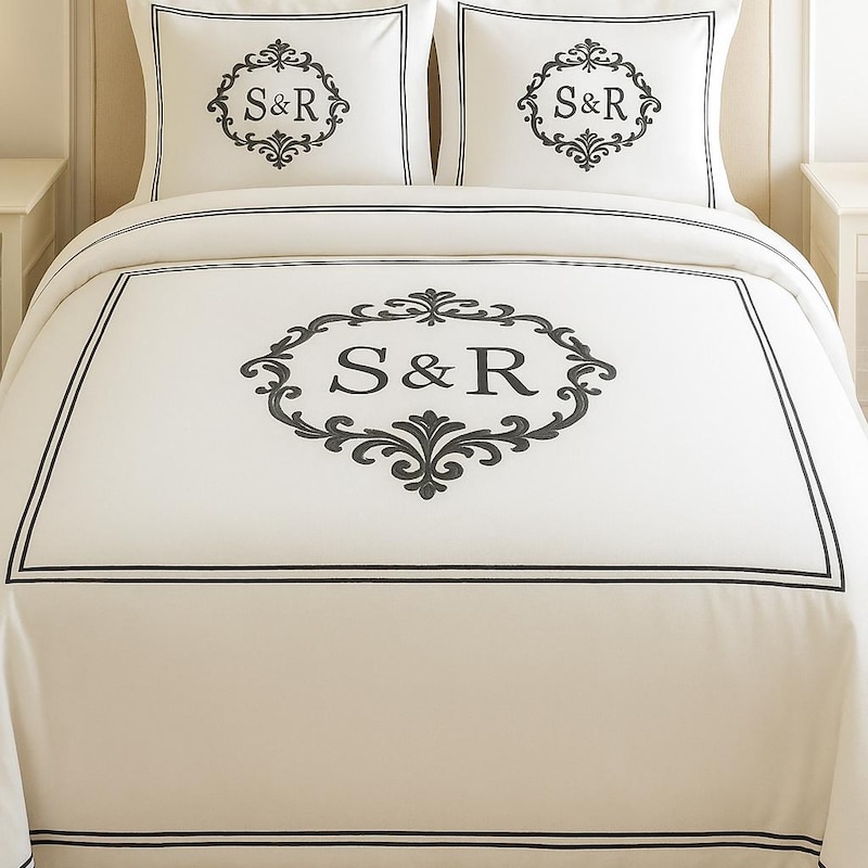 Monogrammed Bedding - Etsy Australia