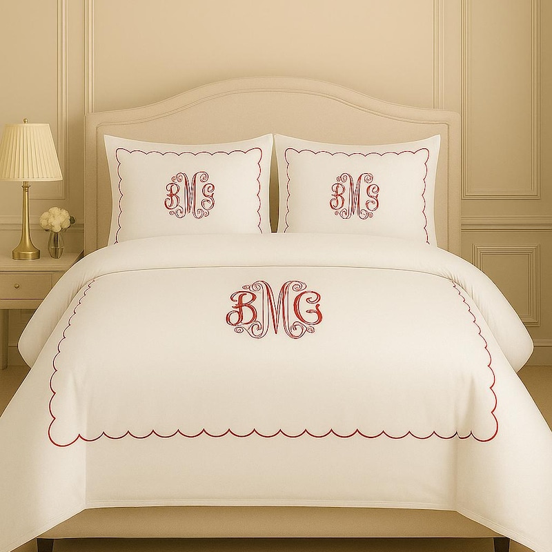 Monogrammed Bedding - Etsy Australia