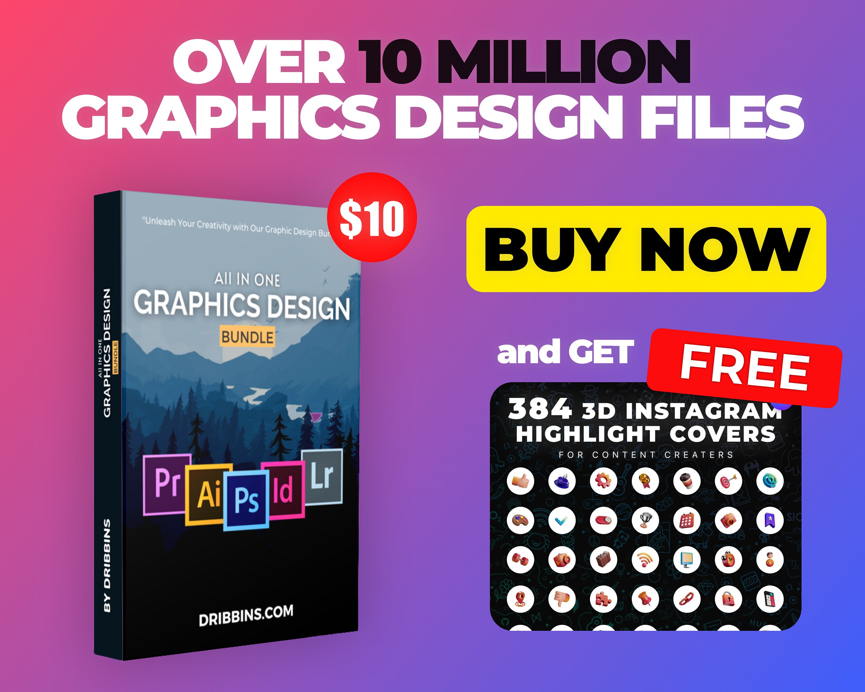 All in One Graphic Design Bundle, Fonts Bundle, Mockups, Templates ...