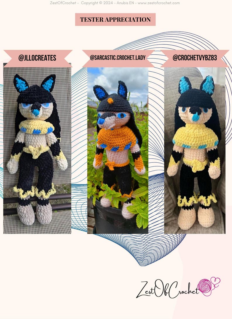 Anubis - Crochet Pattern - Etsy