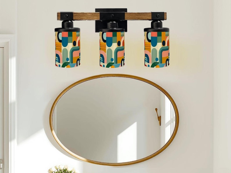 Luxury Bathroom Lighting MCM Vanity Light Fixture 3-light Decorative ...