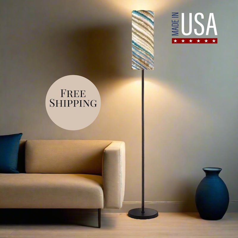 Vintage Blue Lamp Stand - Etsy