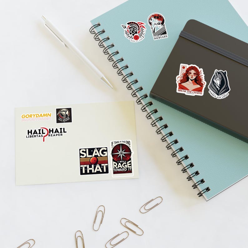 Red Rising Sticker Sheet: Science Fiction Book Lover Decals for Kindle ...