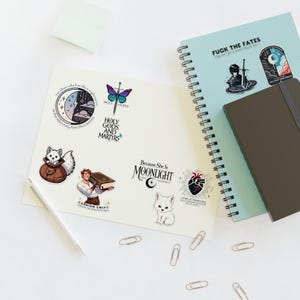 Quicksilver Sticker Sheet | Kingfisher | Romantasy Book Callie Hart ...