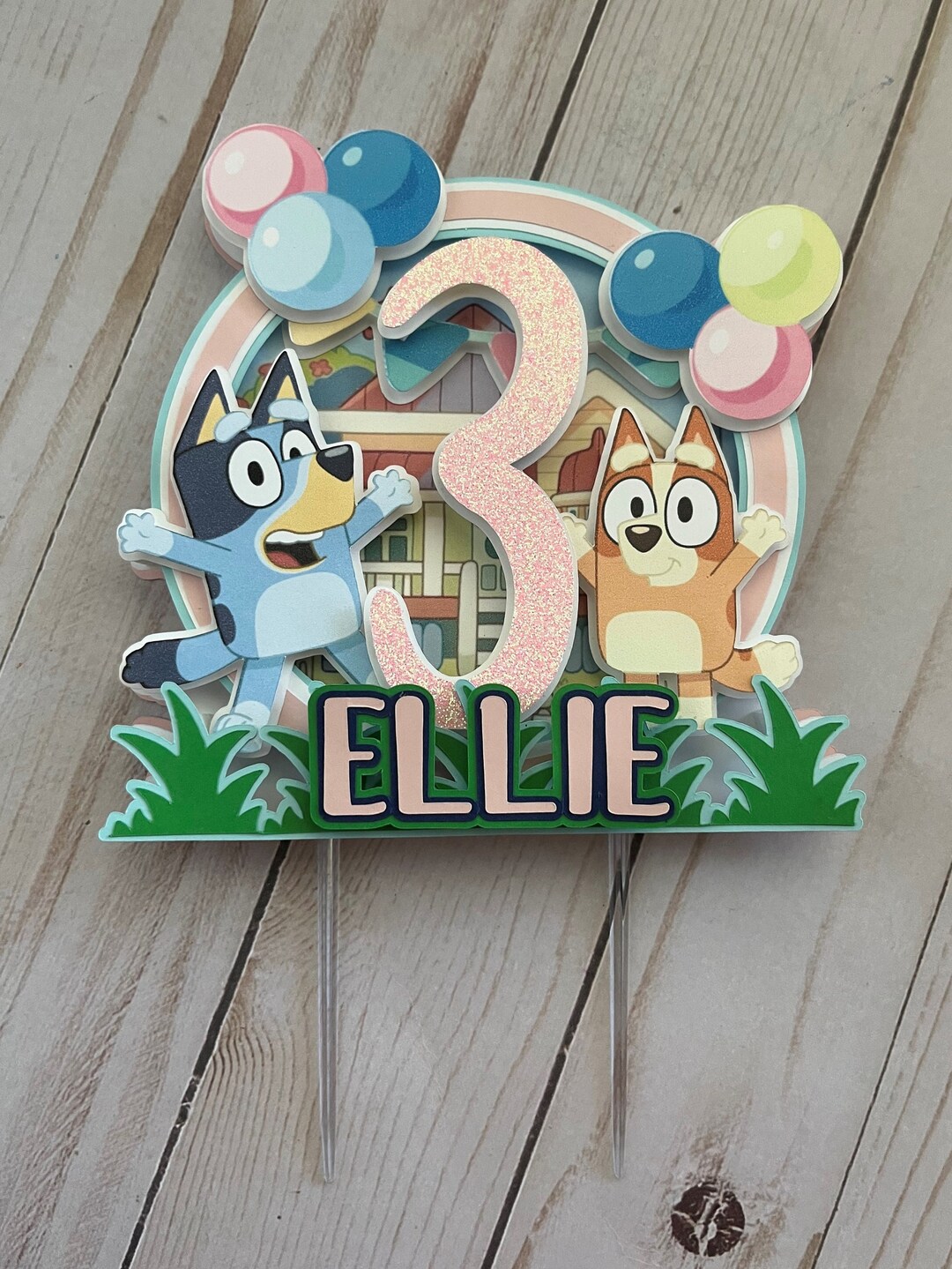 Bluey Cake Topper - Etsy