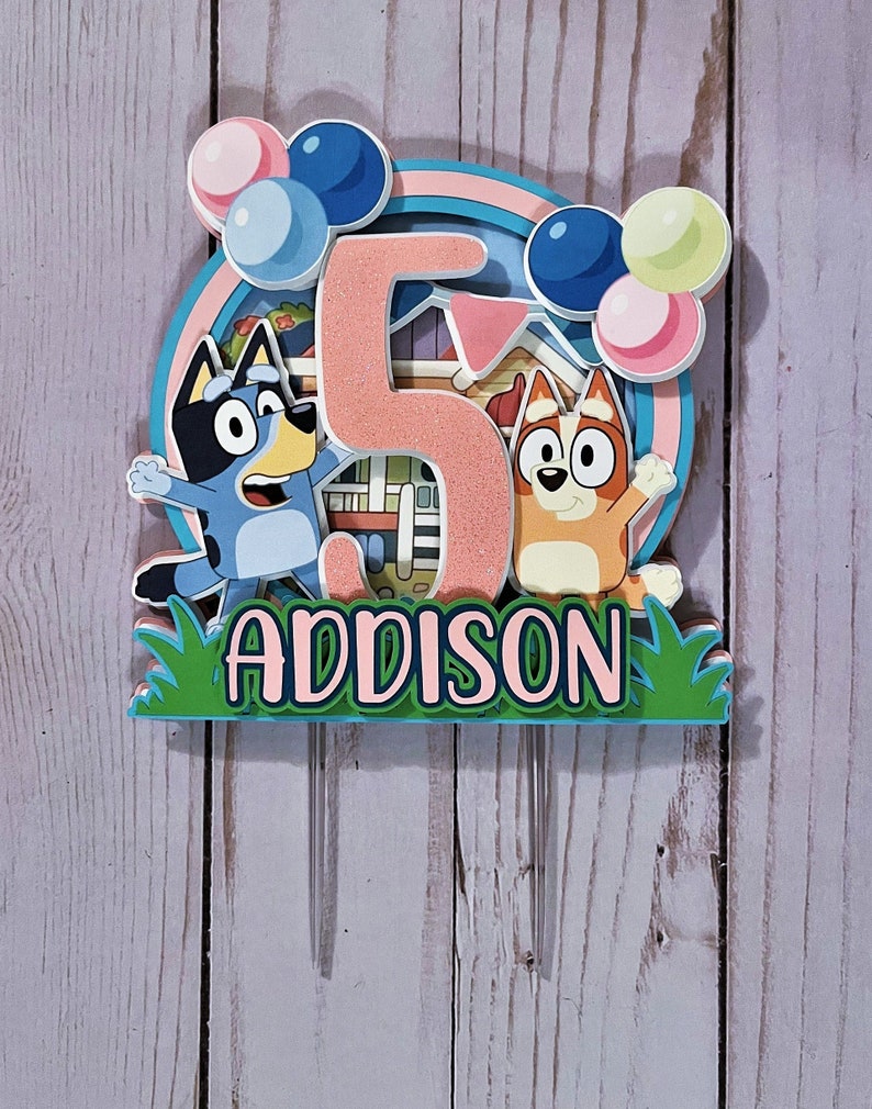 Bluey Cake Topper - Etsy