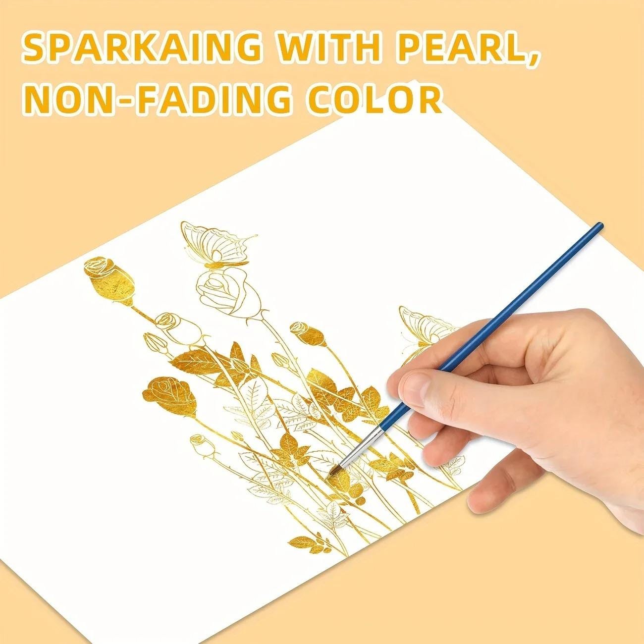 6-color Pearl Watercolor Set, Solid Pigments for Traditional Chinese ...