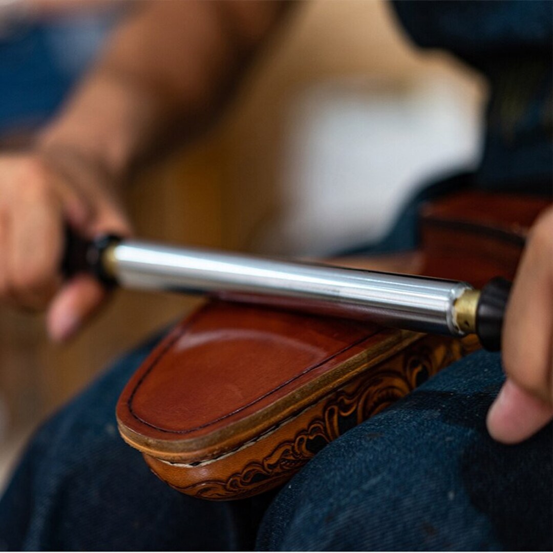 Cobbler Sole Rolling Tool, Steel+ Brass + Hardwood Handle, Flatten ...