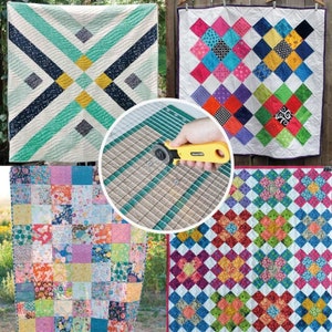 Slotted Quilting Ruler, Transparent Acrylic, Non-slip Surface, DIY ...