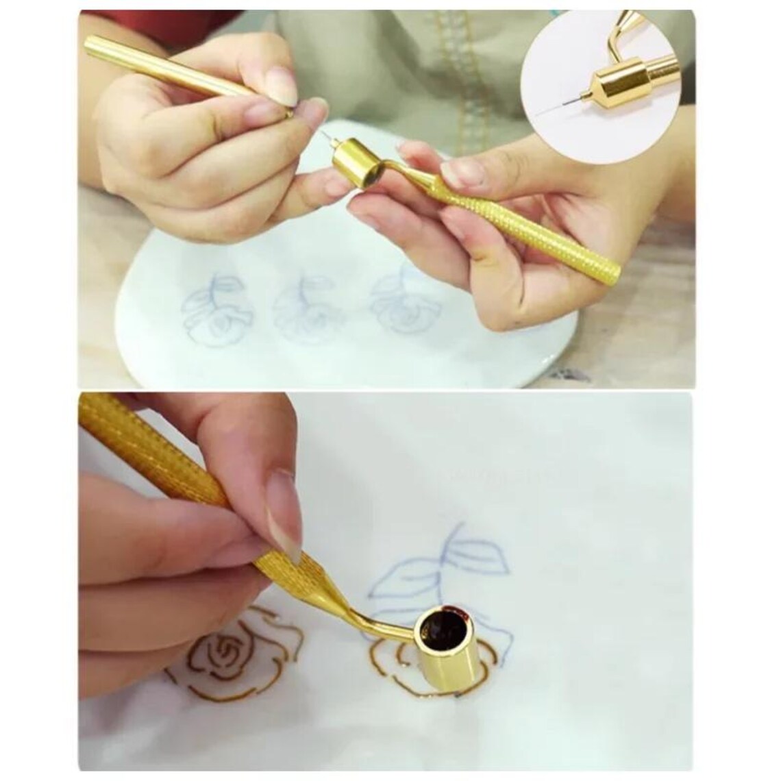 Pottery Pigment Drawing Pen, Metal, Various Sizes, Liquid Writer Tools ...