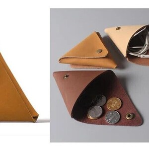 Triangle Wallet Die Cut, Wooden, Coin Purse, Mini Data Cable Holder ...