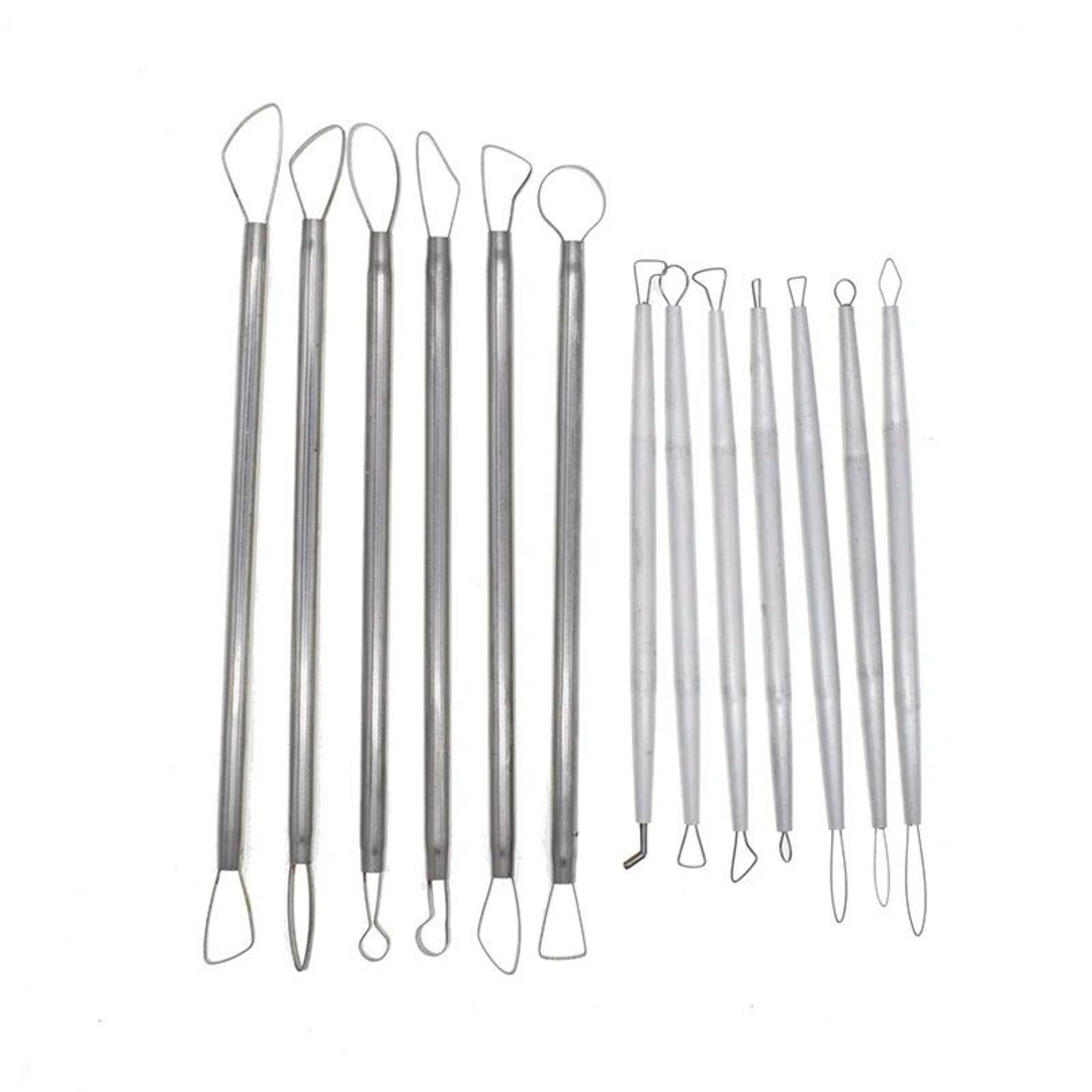 Clay Sculpting Tool, 6/7pcs, Stainless Steel Double Ended, Loop Ribbon ...