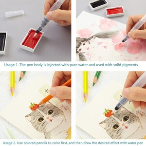 Pottery Painting, 6pcs, Soft Plastic, Nylon Nibs, Automatic Fountain ...