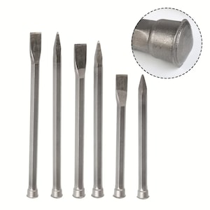 Stone Carving Chisel, Hard Alloy, Chromium Vanadium Steel, Pointed Flat ...