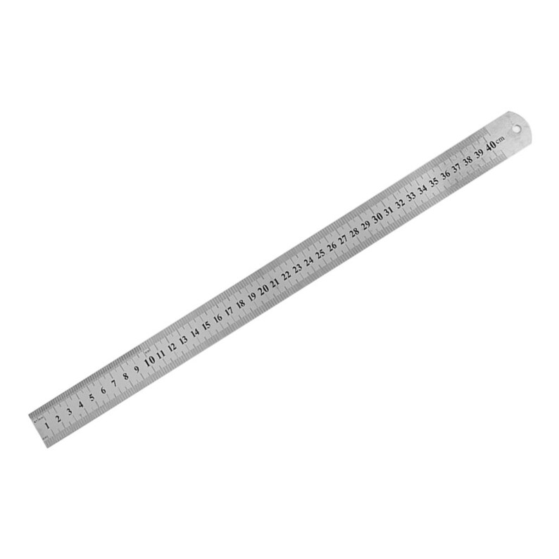 Metal Ruler, Multiple Sizes, Stainless Steel Double Sided Straight ...