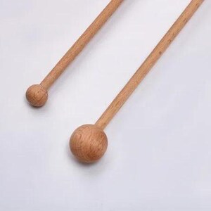 Pottery Tools, 2pcs, Beech Wood, Round Ball Stick Press, Crafts ...