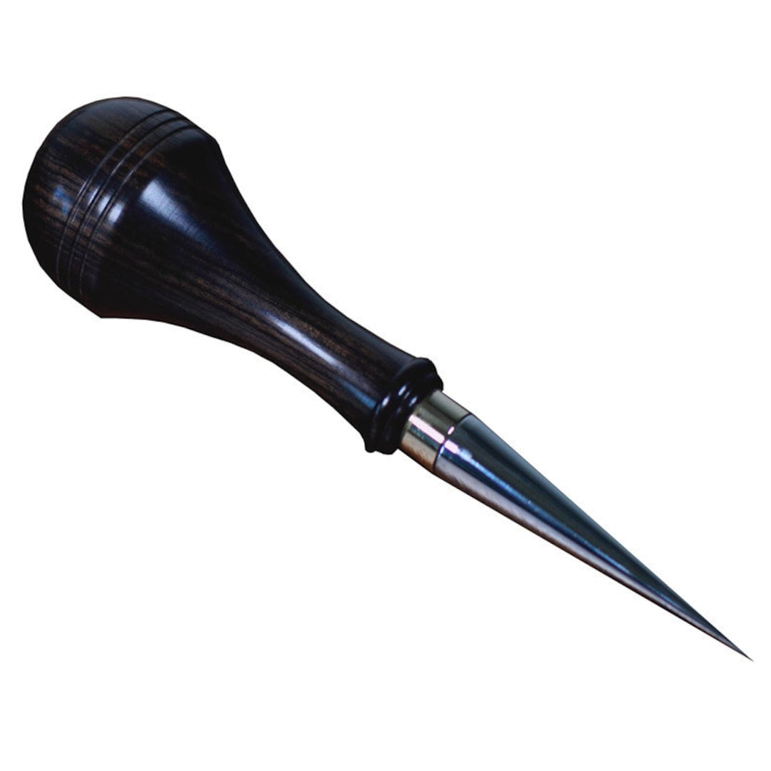 Leather Universal Awl, 304 Stainless Steel, Brass, Rosewood Handle ...