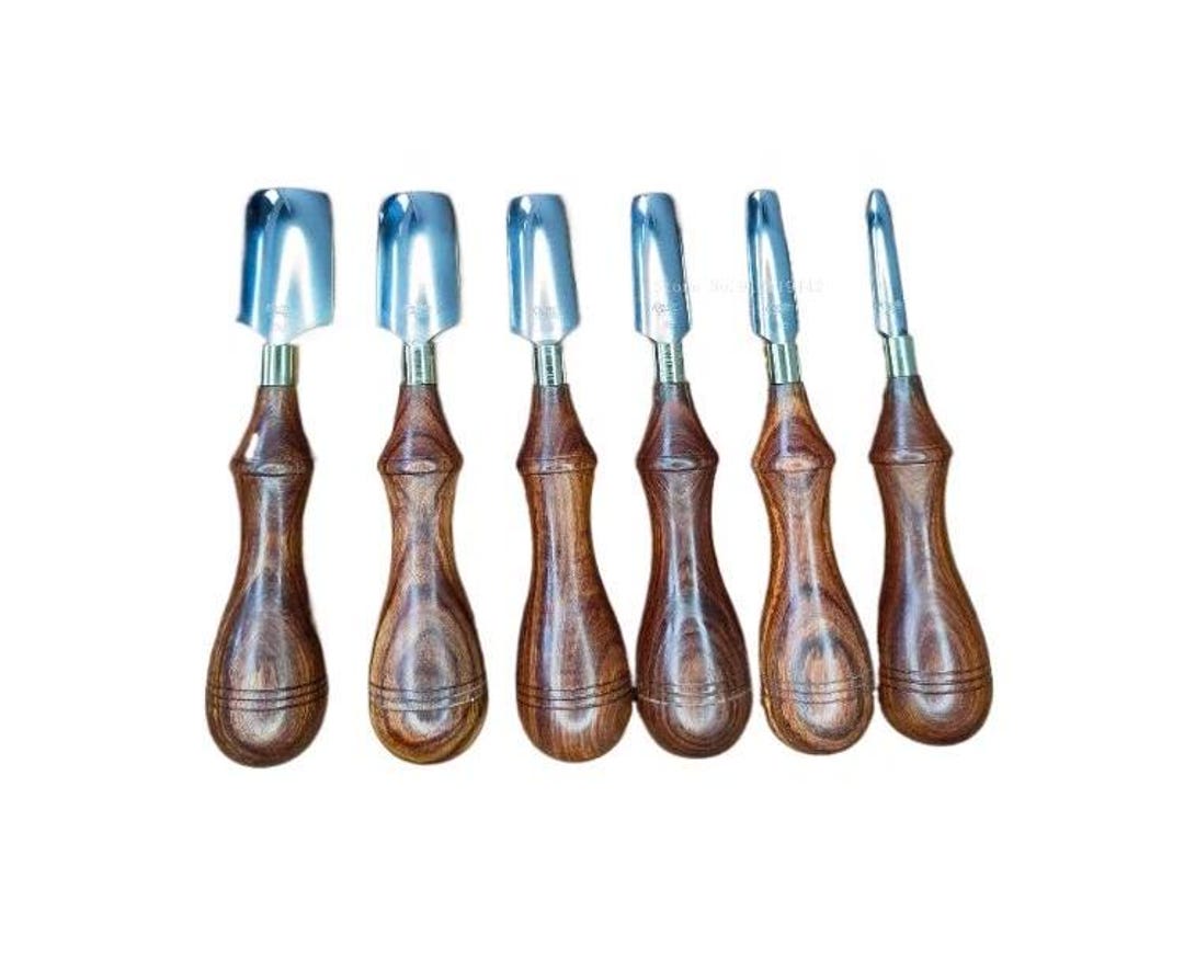 Leather Cutter, Wood + Metal, Various Sizes, Hand Press Round Cutting ...