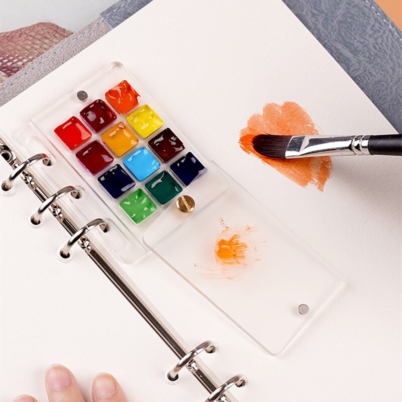 Watercolor Paint Palette, Multiple Sizes, Transparent Acrylic, Washable ...