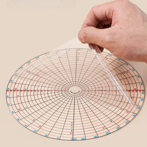 Billet Dividing Ruler, Plastic, Circular Divider Drawing Measurement ...