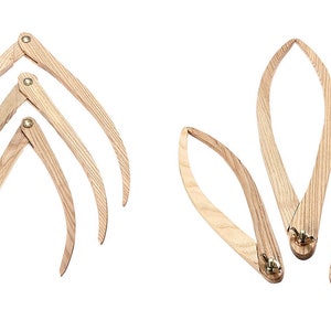 Wooden Calipers, 3pcs, Multiple Sizes, Ceramic Measuring Tools, Smooth ...