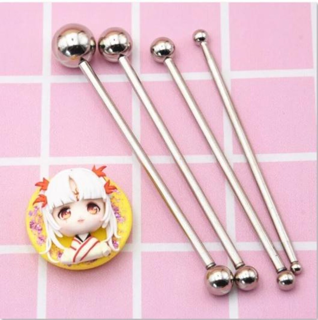 Pottery Tool, 4pcs, Metal, Ultra Light Clay Non-stick Pill Rod, DIY ...