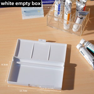 Watercolor Box, 24 Grid 1ML/2ML, Empty Plastic Paint Storage, Travel ...