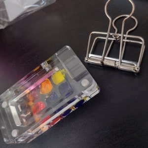 Watercolor Palette, 8/15 Grids, Acrylic Mini Portable Paint Box, Travel ...