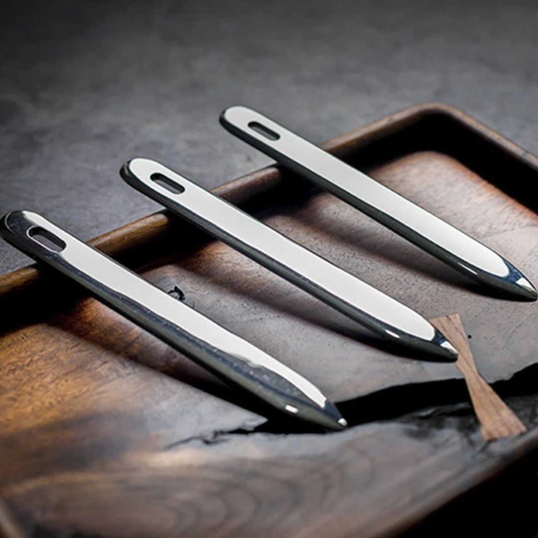 Leather Shaping Rod, Stainless Steel, Solid Burnishing, Edges Creaser ...