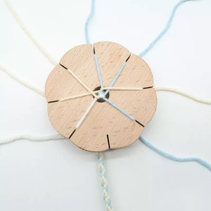 Bracelet Knitting Kumihimo Disc, Wood, Round Square Braided Rope Knot ...