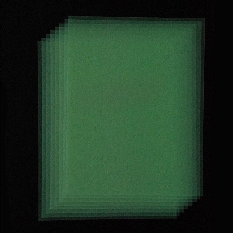 Luminous Shrink Plastic Paper Sheets 10pcs 2920cm / - Etsy
