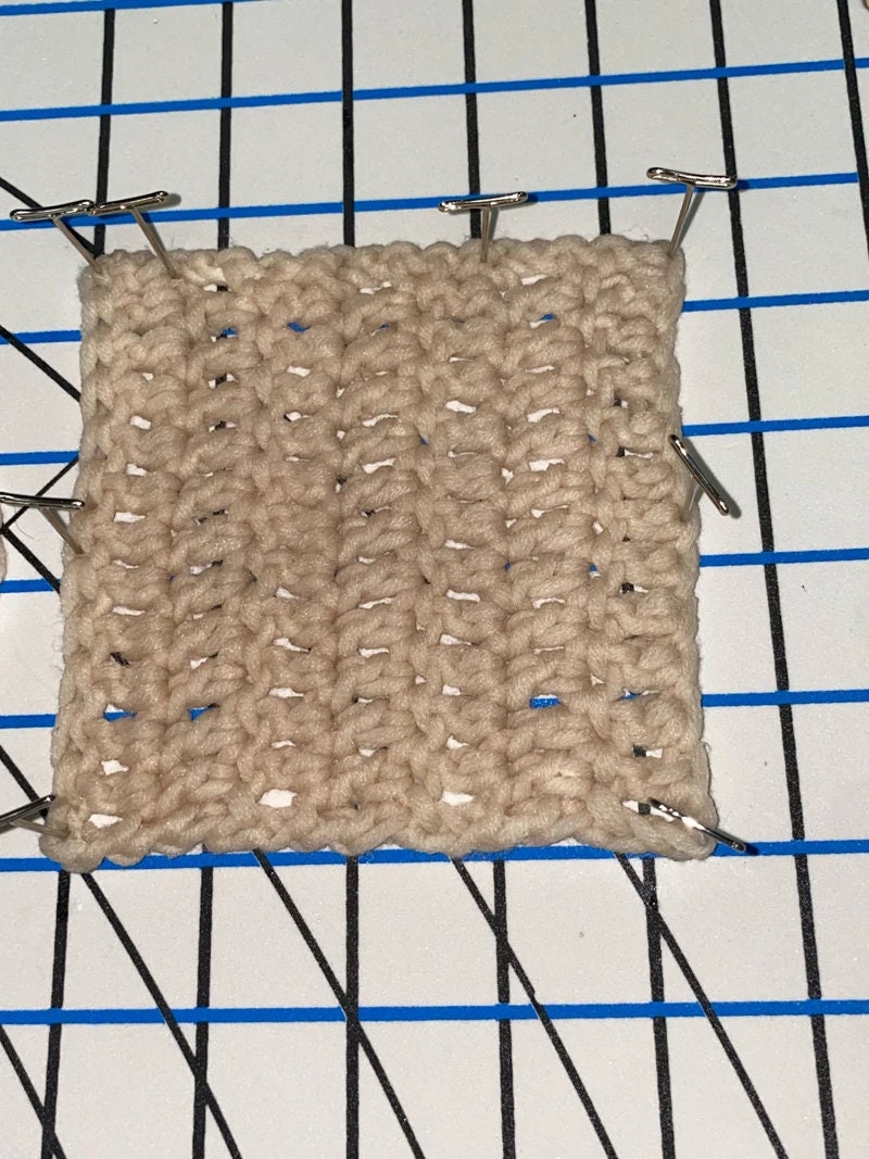 Knit Blockers, 9pcs, Blocking Mat, Foam, Plaid Pattern, Crochet Pad ...