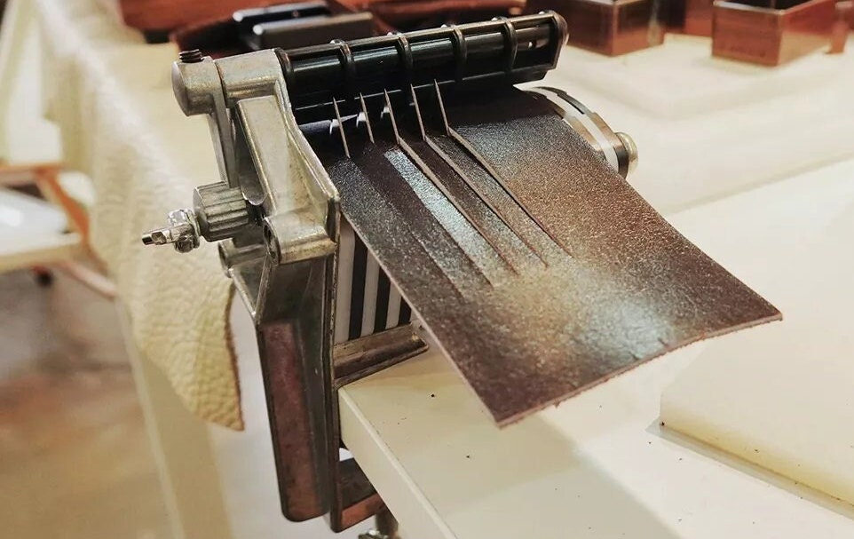 Leather Table Top Lace Cutter, Manual Cutting Tool With 10pcs Blades ...