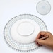 Ceramic Painting Circle Card, Plastic, Round, Pottery Circular Equal ...