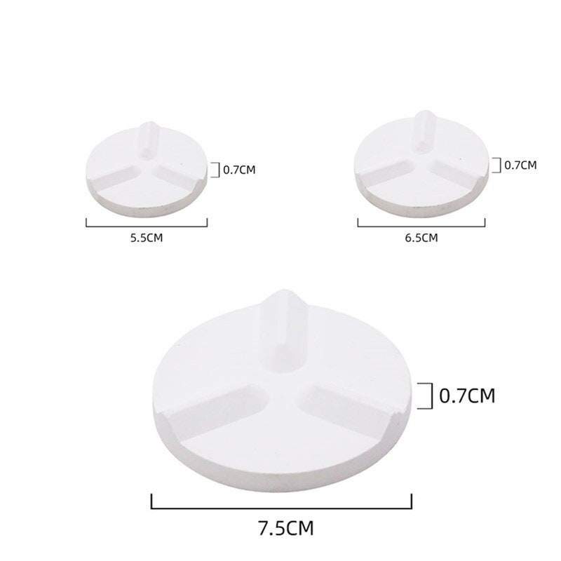 Pottery Refractory Mats, 3pcs, Multiple Sizes, Alumina, Reusable, High ...